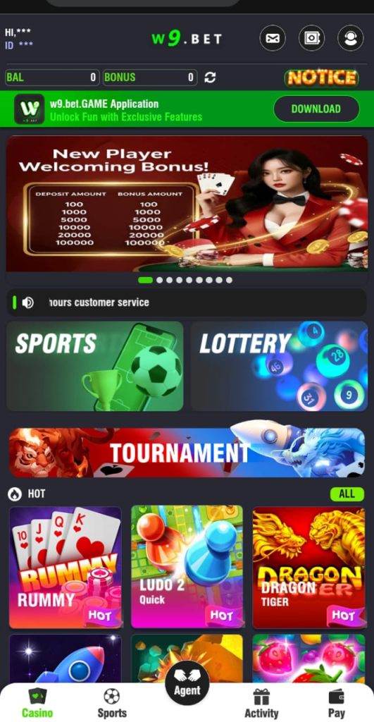 W9 bet Game Apk Download Real Earning App For Android 2026